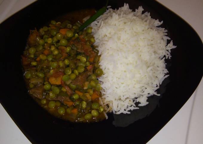 Rice and peas stew Recipe by Rebecca Wacuka - Cookpad