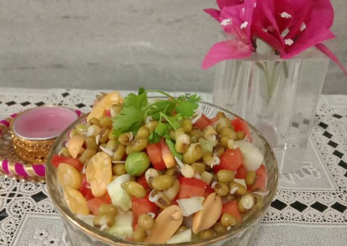 Nov W1 Go Healthy Sprouted Moong Salad Recipe By Mayas Recipes