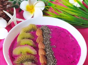 Resep smoothies pisang naga yougurt rumahan enak dan mudah - Cookpad