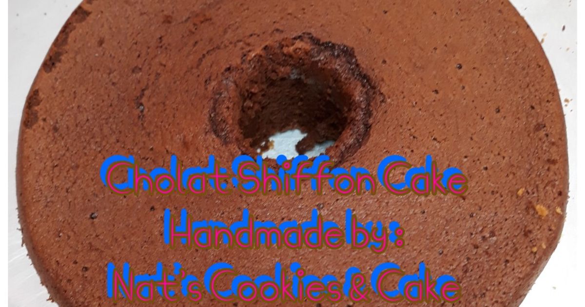 Resep Shiffon Choklat Cake (Nyus Nyus) oleh Nat's - Cookpad