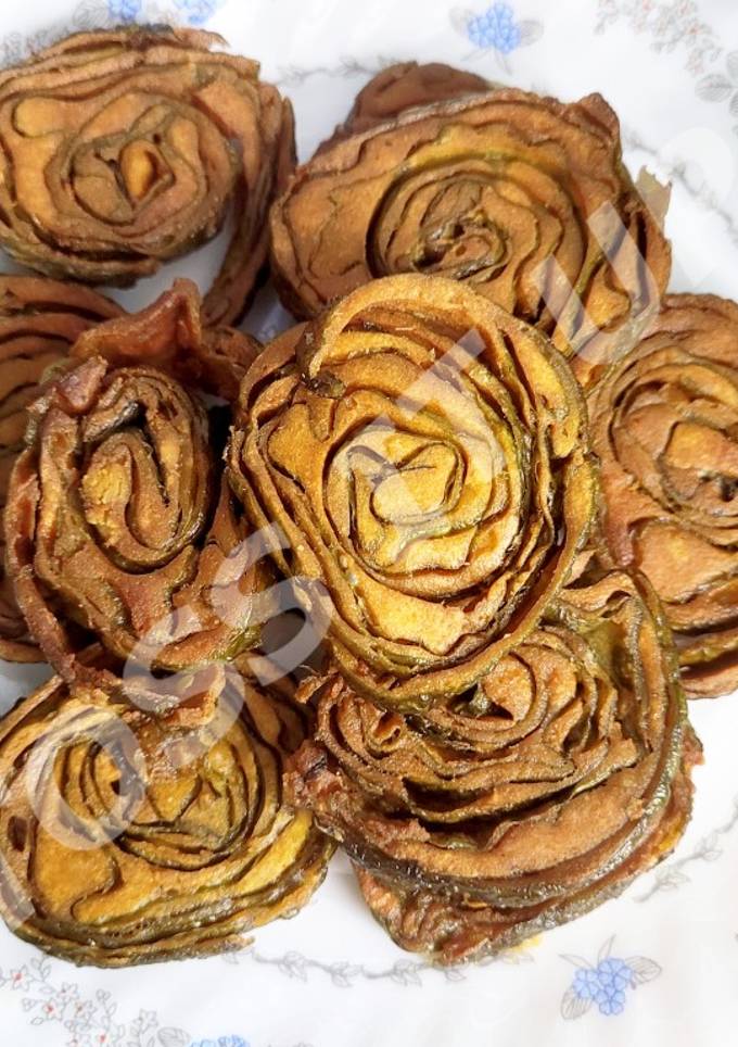 Rikwach Patod Patra Arvi ke Patton Ki Pakaudi Recipe by Rumana Irfan ...