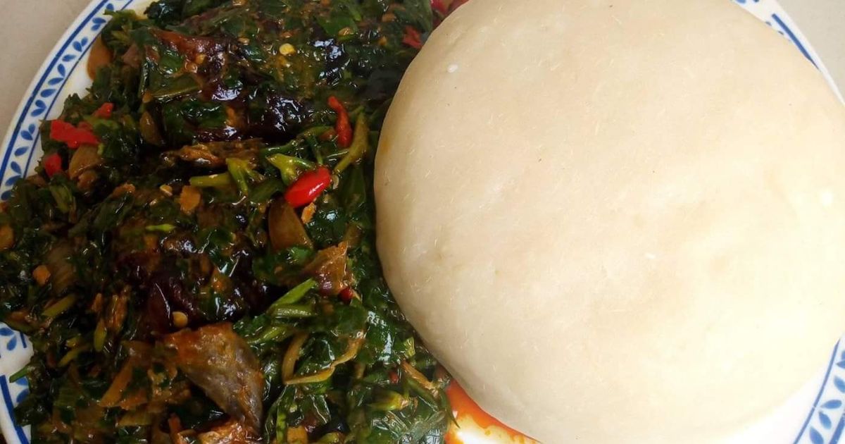 Water Leave And Akpu Recipe by Mimi - Cookpad