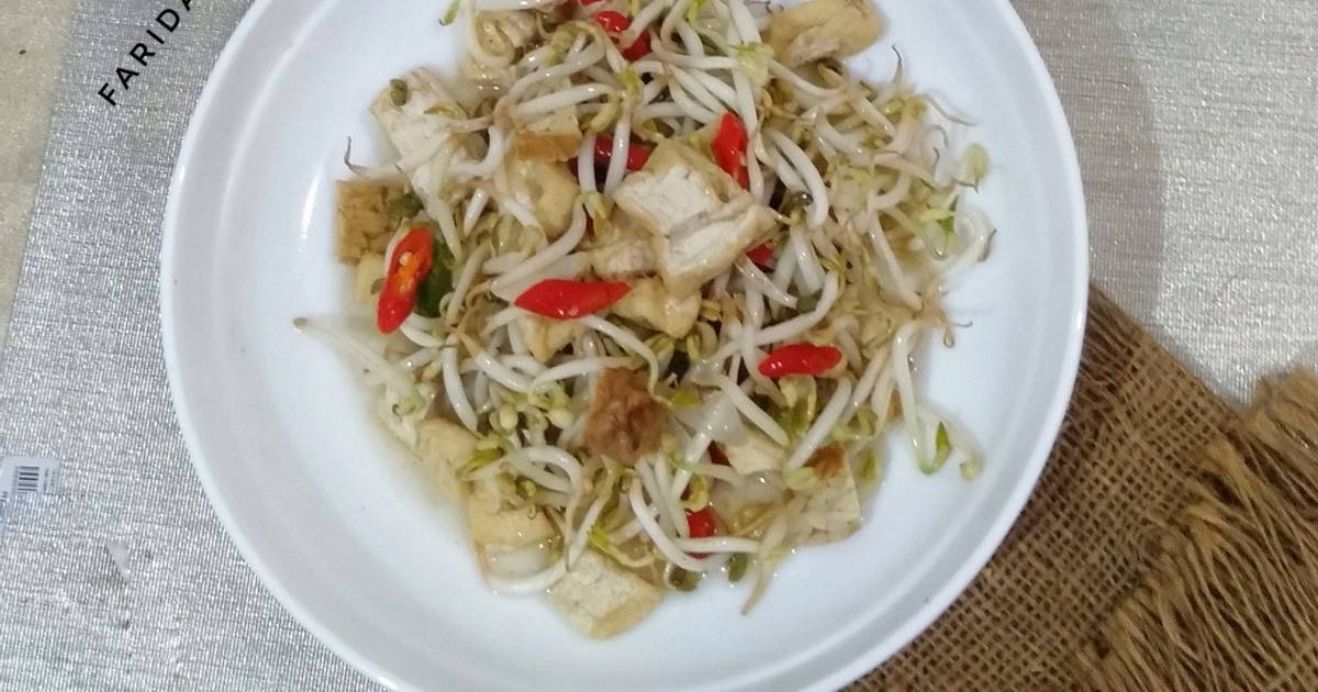 Resep Tumis Tauge Tahu Tempe oleh farida Sulthan 🇮🇩 (IG. Malika02782) - Cookpad