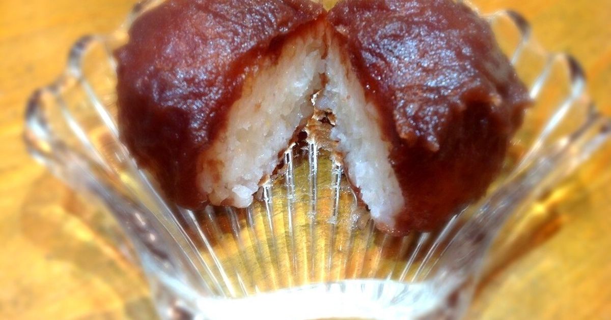 Easy Leftover Rice Ohagi (Japanese Sweet Rice Balls) Recipe By Run Fast