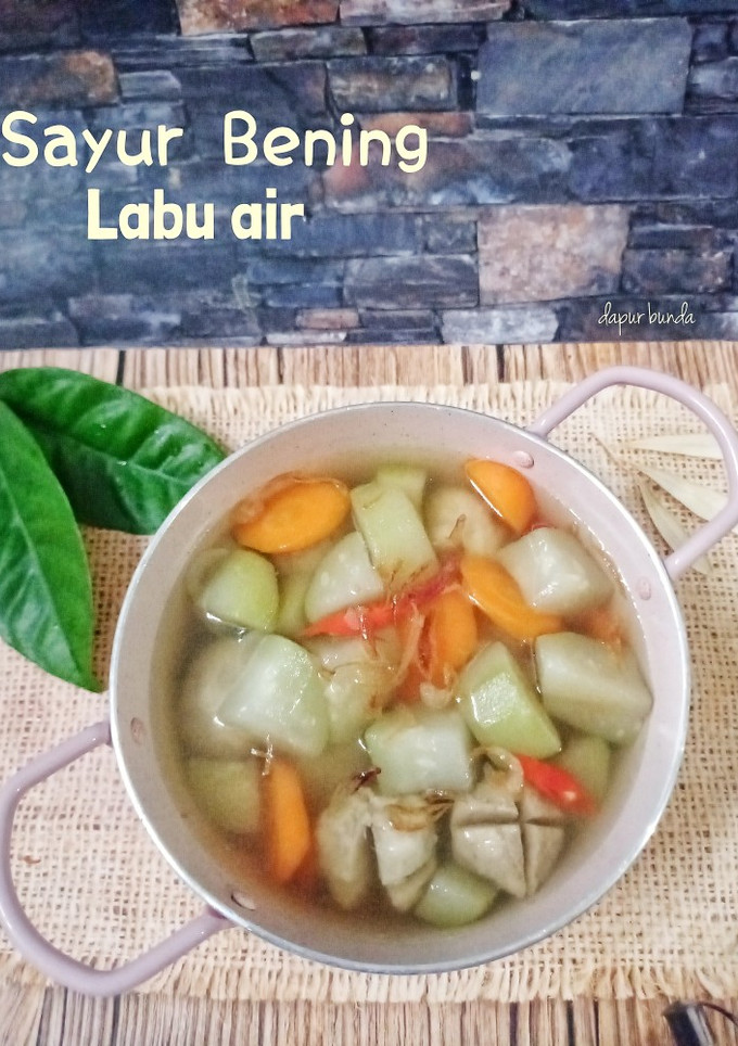 Resep Sayur Bening Labu Air oleh Via Vie (Dapur Bunda) - Cookpad