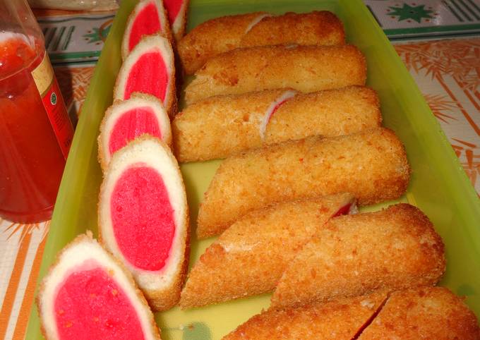 Resep Roti Goreng isi Sosis oleh Dwi puspa - Cookpad