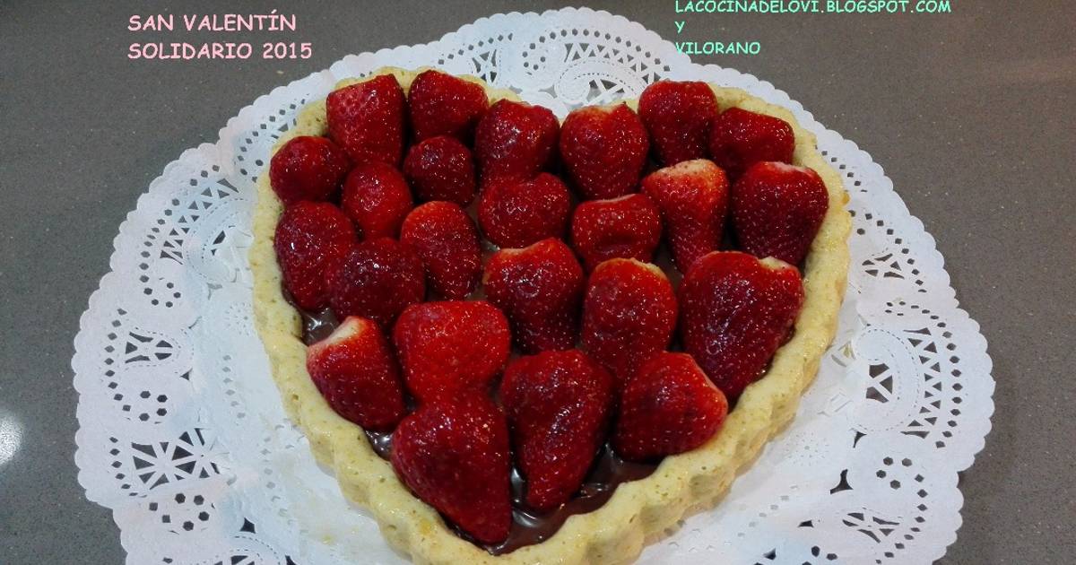 Tarta corazón "San Valentín" Receta de vilorano - La cocina de lovi ...