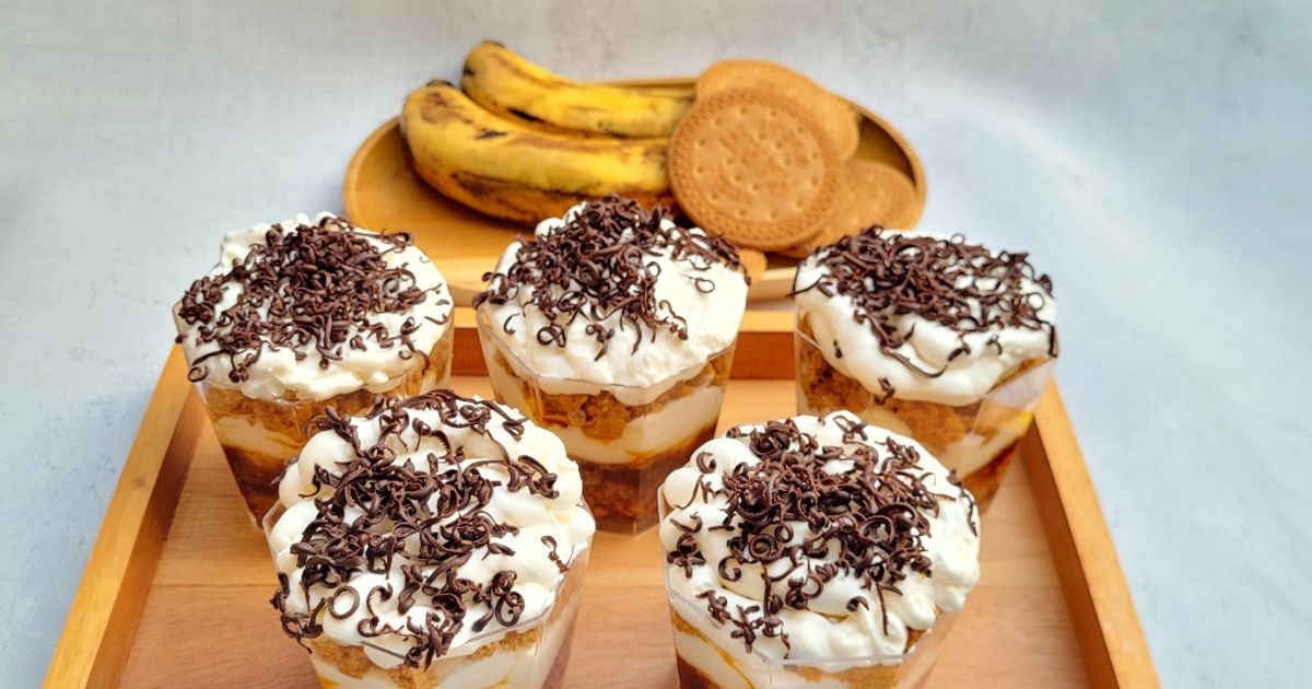 Resep 323. Banoffee Pie Dessert Box oleh Rachma Waty1975 - Cookpad