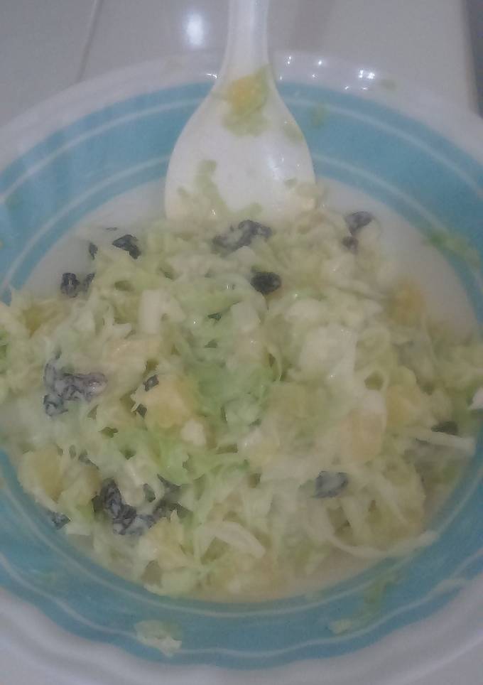 Ensalada de repollo y piña Receta de Andrea Bernal- Cookpad