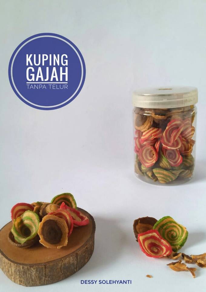 Resep Kuping Gajah Pelangi (Tanpa Telur) oleh Dessy Solehyanti - Cookpad