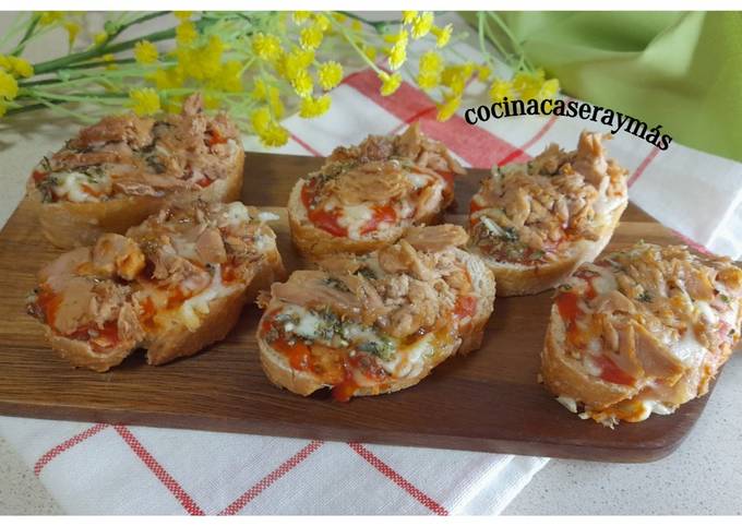 Mini tostas de atún Receta de M.E.T.R. (MªElena)- Cookpad