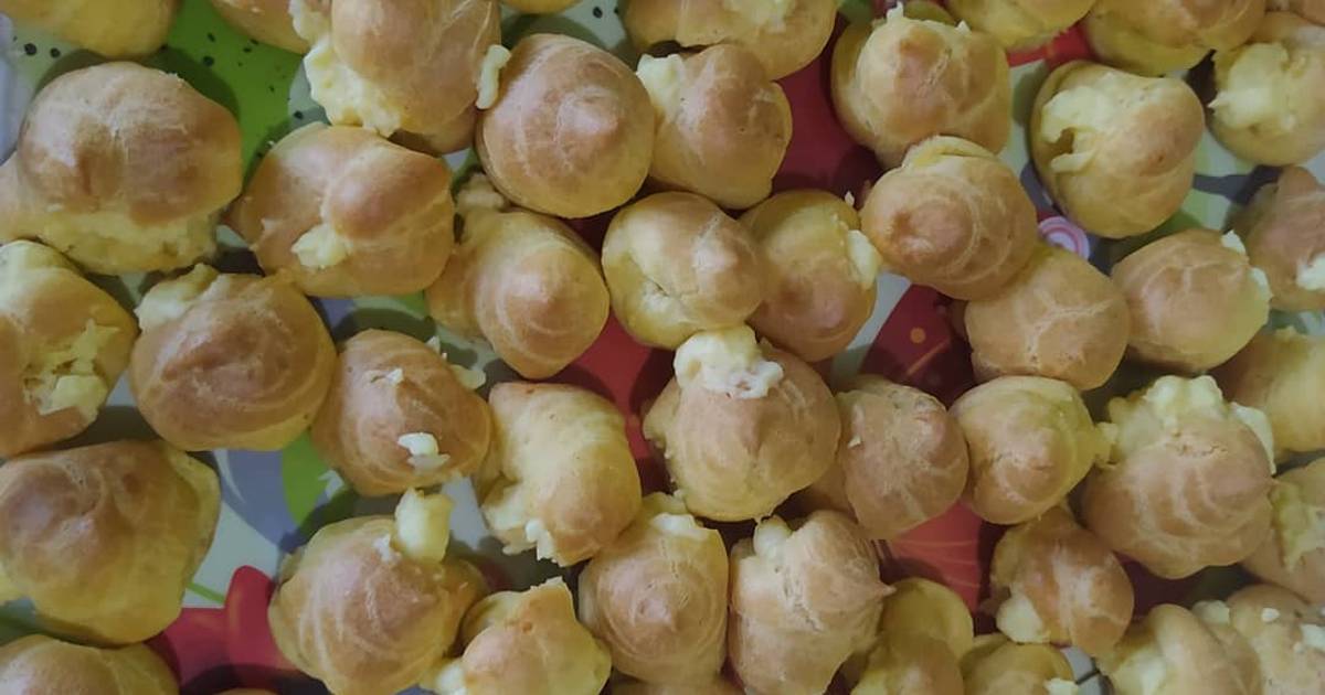 Resep Soes mini vla vanila oleh NIA - Cookpad