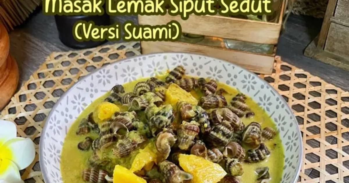 Resipi Masak Lemak Siput Sedut (Versi Suami) oleh Salina Jalaludin ...