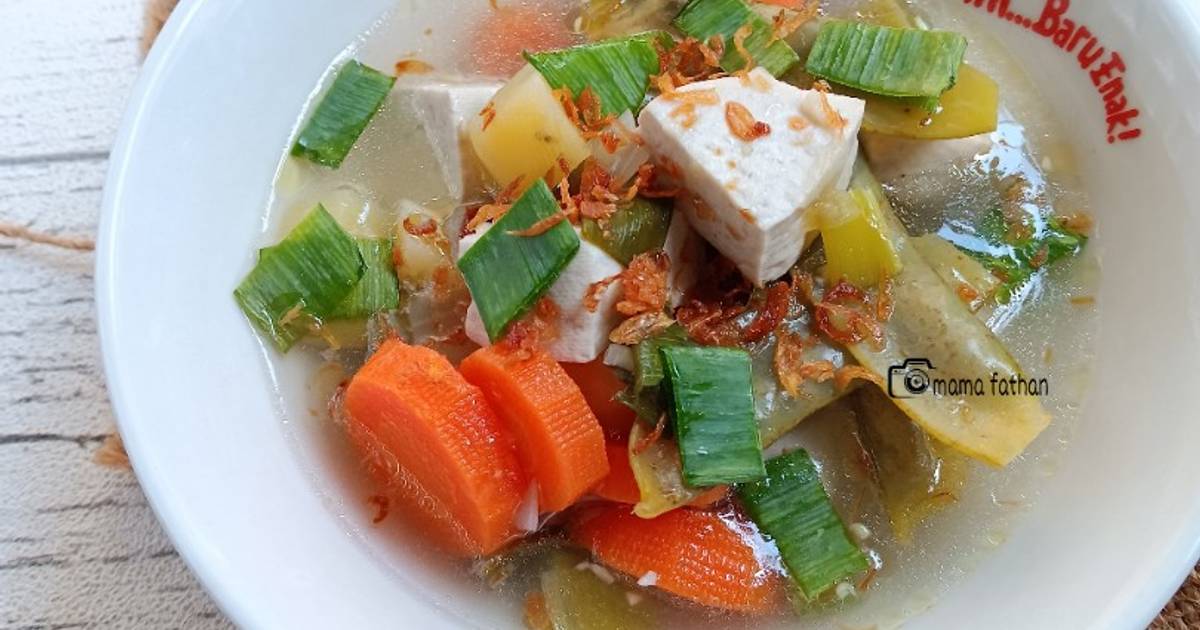 31 resep sup bening tahu kentang wortel enak dan mudah - Cookpad