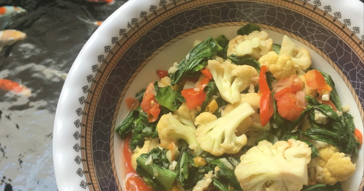 Resep Tumis Kembang Kol + Sawi Cah Bawang Putih oleh zharfa_syarafina ...