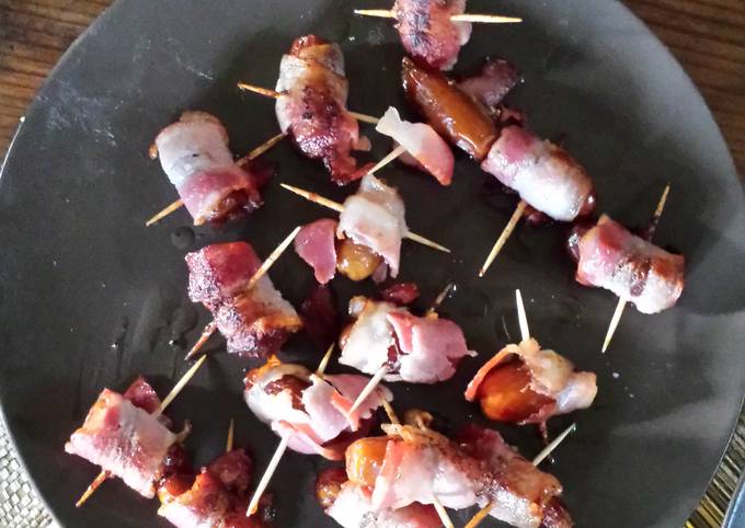 Dátiles con bacon Receta de Bea- Cookpad