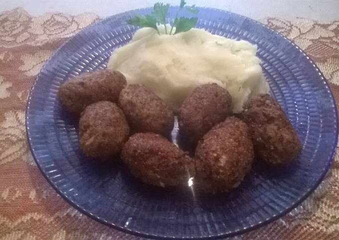 Quipes con puré de papas Receta de Myrian Ledesma- Cookpad