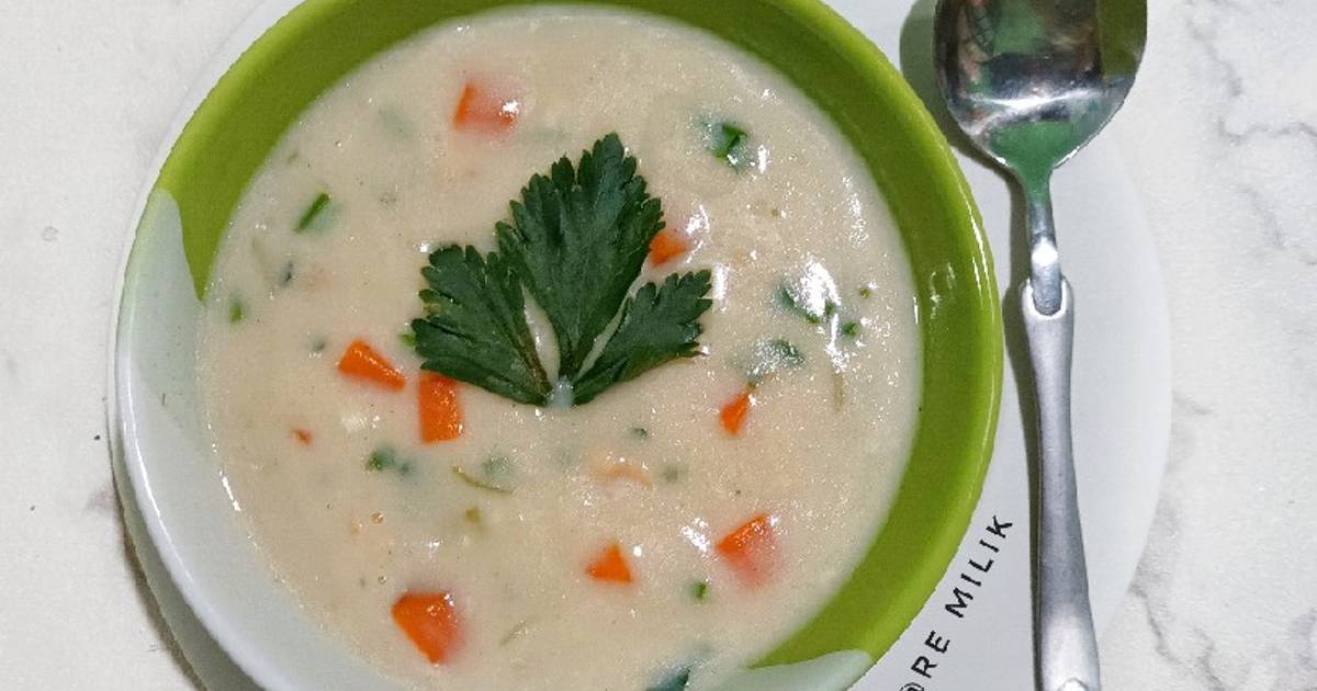 Resep 412. Creamy Chicken Soup oleh Re Milik - Cookpad