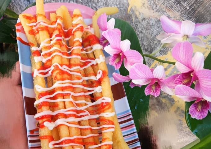 Resep Long stick potato oleh Dheea Zaky - Cookpad