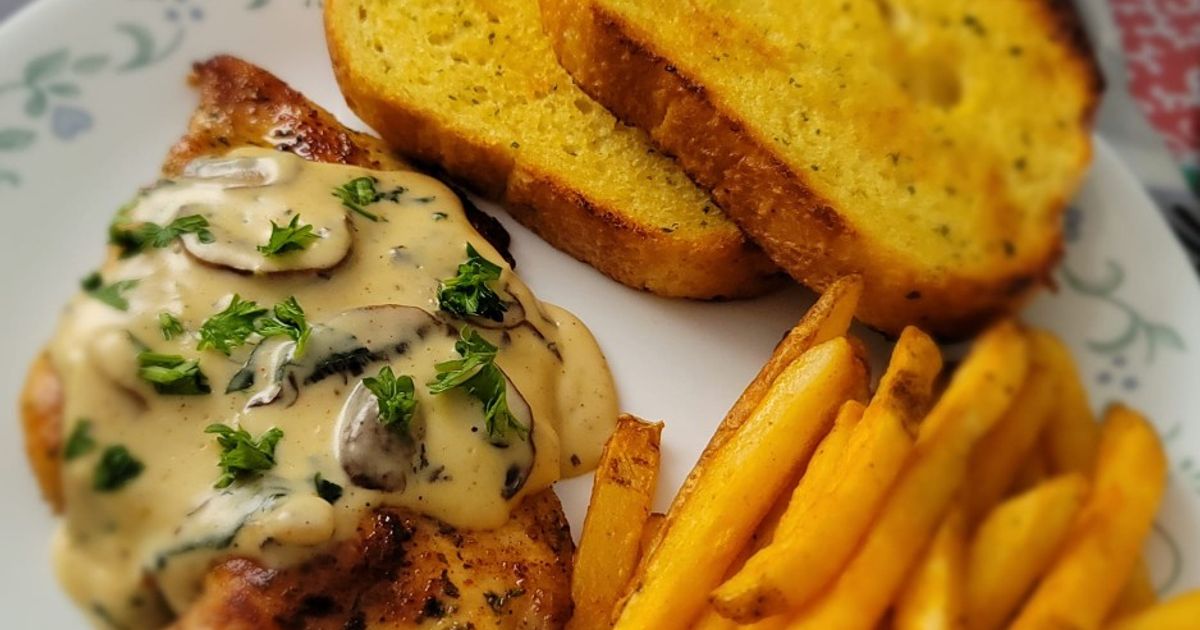 Grilled Chicken With Mushroom Sauce Recipe by Tehmina Hashmi - Cookpad