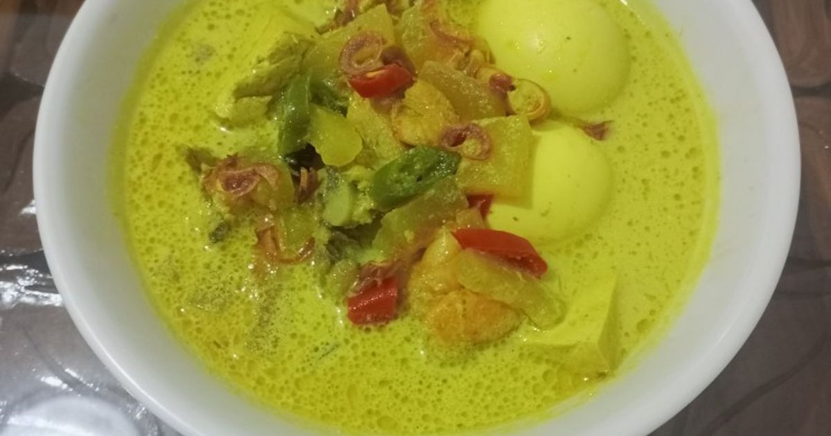 Resep Lodeh Ayam Udang Telur Kulit Semangka oleh Fitzaki Kitchen - Cookpad