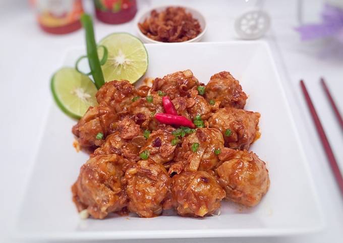 Resep Bakso Bakar BBQ oleh Lis Achmady 🆕 - Cookpad