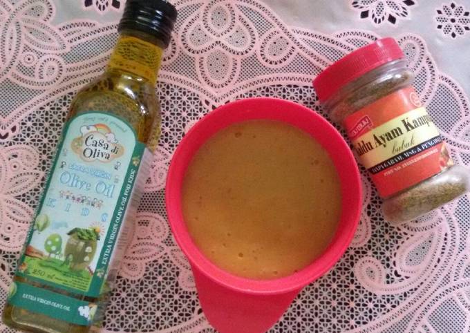 Resep Bubur tim saring ikan dori 7m+ oleh Arkhan_babyfood - Cookpad