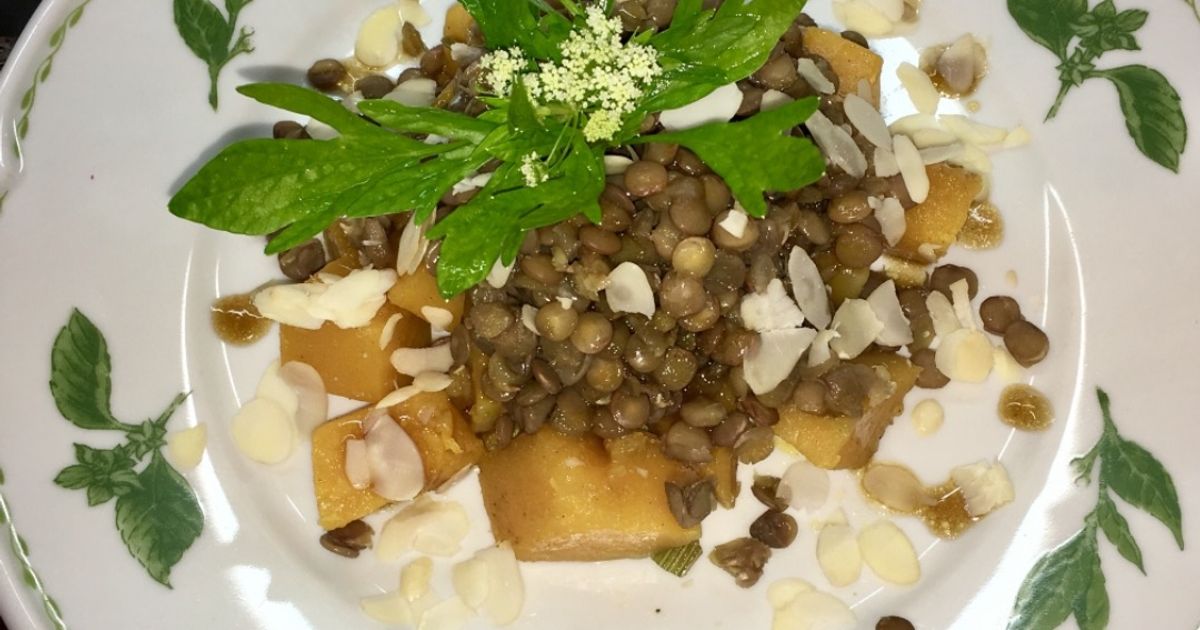 Cocina Aromática: Ensalada Tibia De Lentejas, Calabaza Y Almendras ...