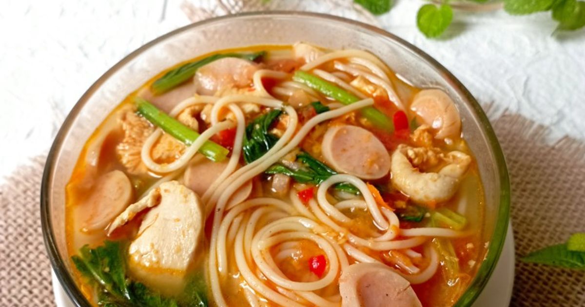 Resep Spaghetti Kuah Pedas oleh Mba’Oppie_Kitchen - Cookpad