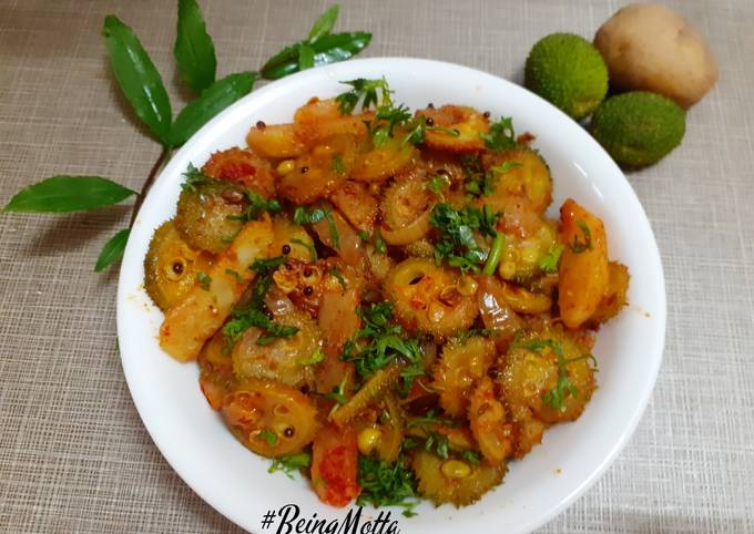Spiny Gourd-Potato Subzi Recipe by Jasmin Motta _ #BeingMotta - Cookpad
