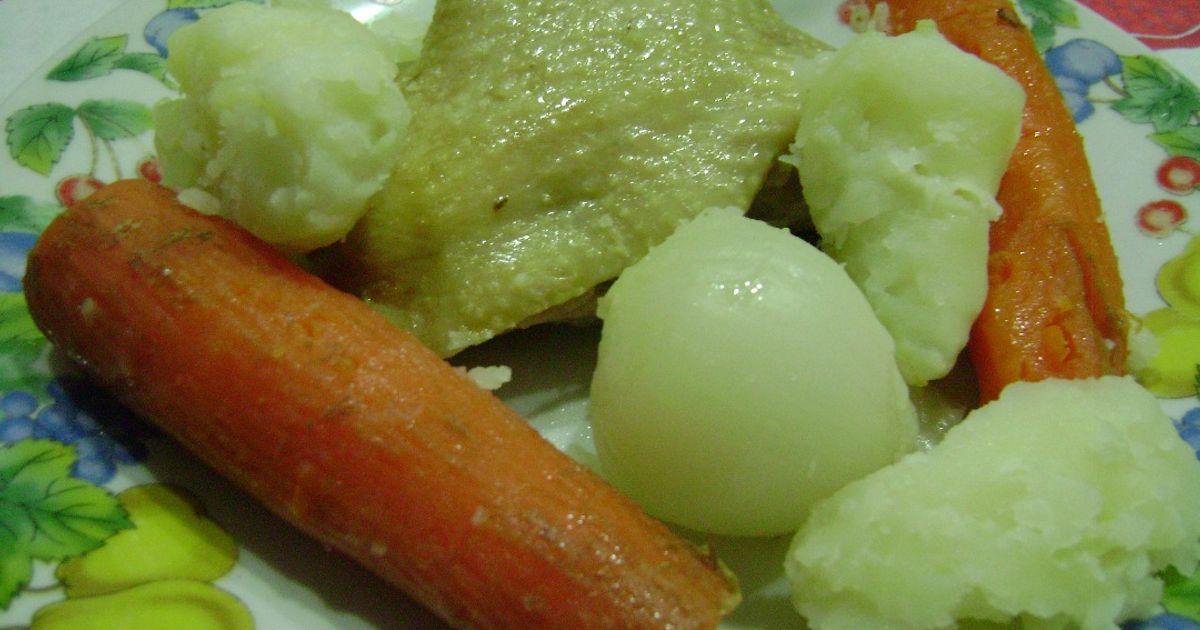 Pollo Y Verduras Hervidas Receta de Natalio Burgos