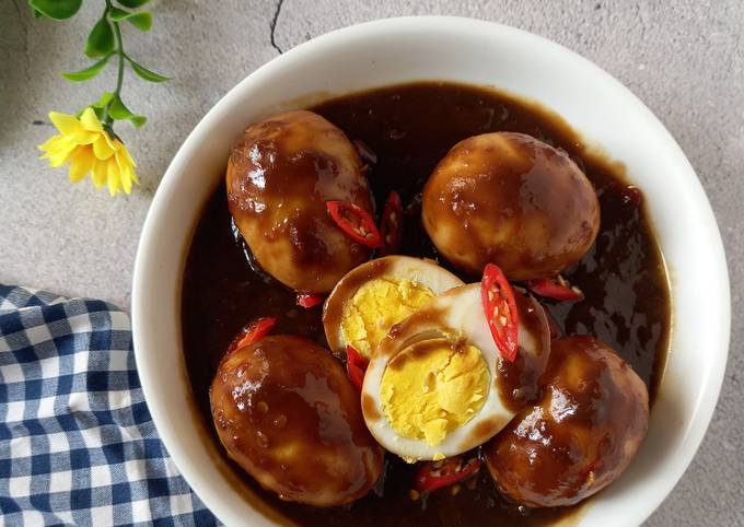 Resep Telur Petis/Telur Cit Khas Madura oleh Dapoer Bunda Delizha - Cookpad