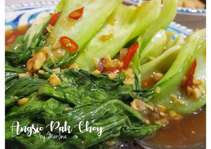 Resep Angsio Pak Choy Simple oleh Marlina Ningtyas - Cookpad