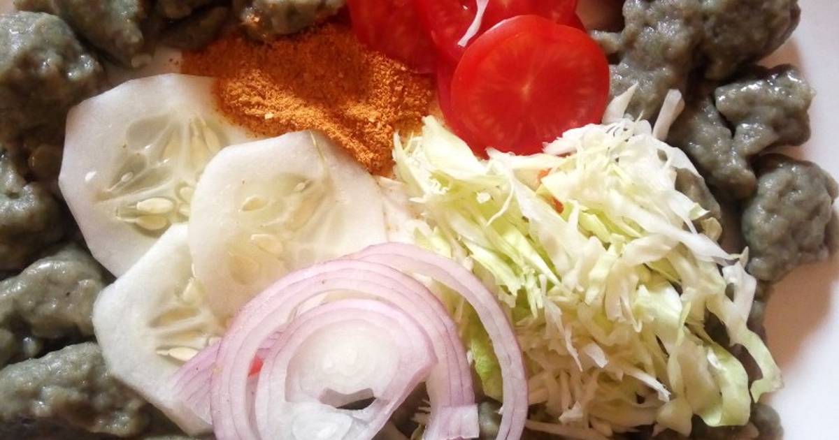 Danwake with cabbages and chilli Recipe by Hawwa Abdullahi Boyi - Cookpad