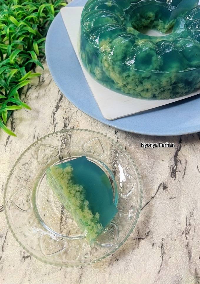 Resep Puding Coral Blue Ocean (puding bunga Telang) oleh Nyonya Farhan ...