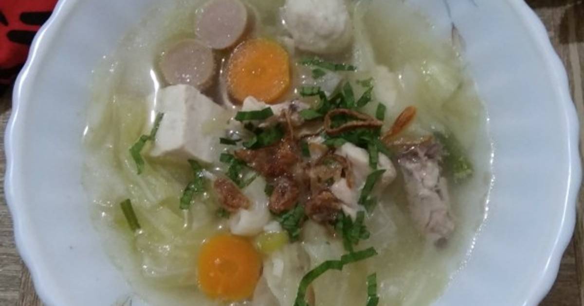 Resep Sup Ayam Bening Campur oleh Nathasya's Kitchen - Cookpad