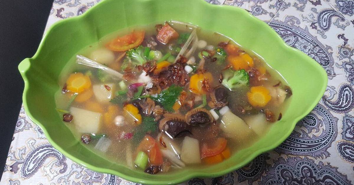 48 resep sup kerang kentang wortel enak dan mudah - Cookpad