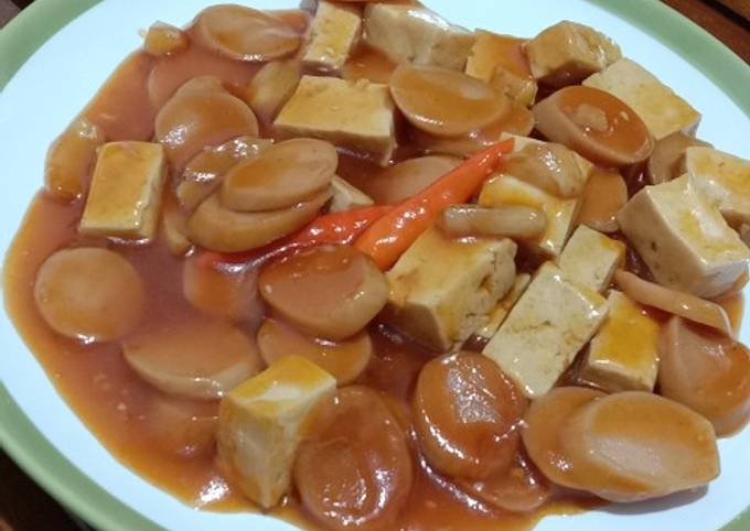 Resep Sosis tahu saos tomat oleh antissia - Cookpad