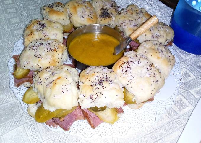 Pletzalej /pan judío, pancitos p/ sándwich de pastron Receta de Niña ...