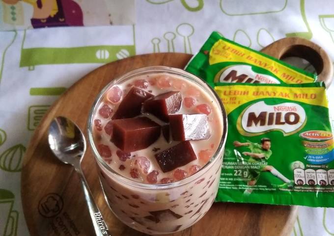 Resep Milo Jelly Sago oleh Rika Erviana - Cookpad