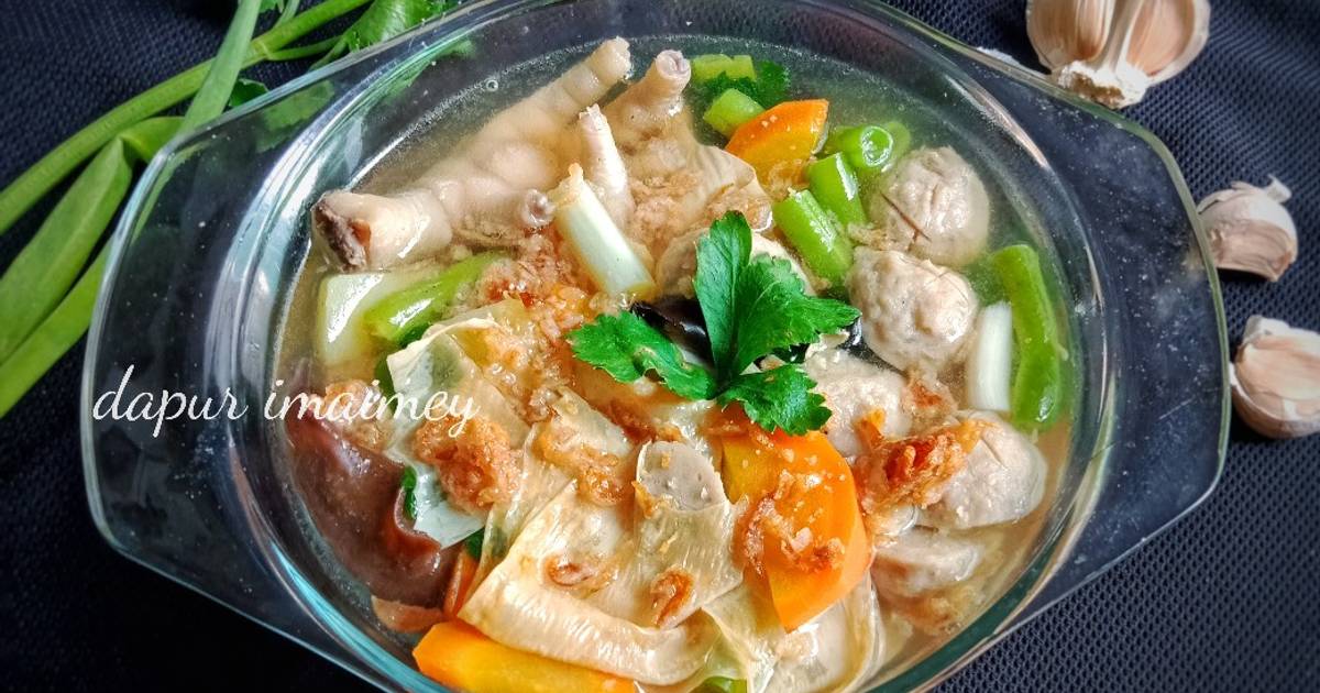 Resep Sup bakso kembang tahu oleh imaimey_ - Cookpad