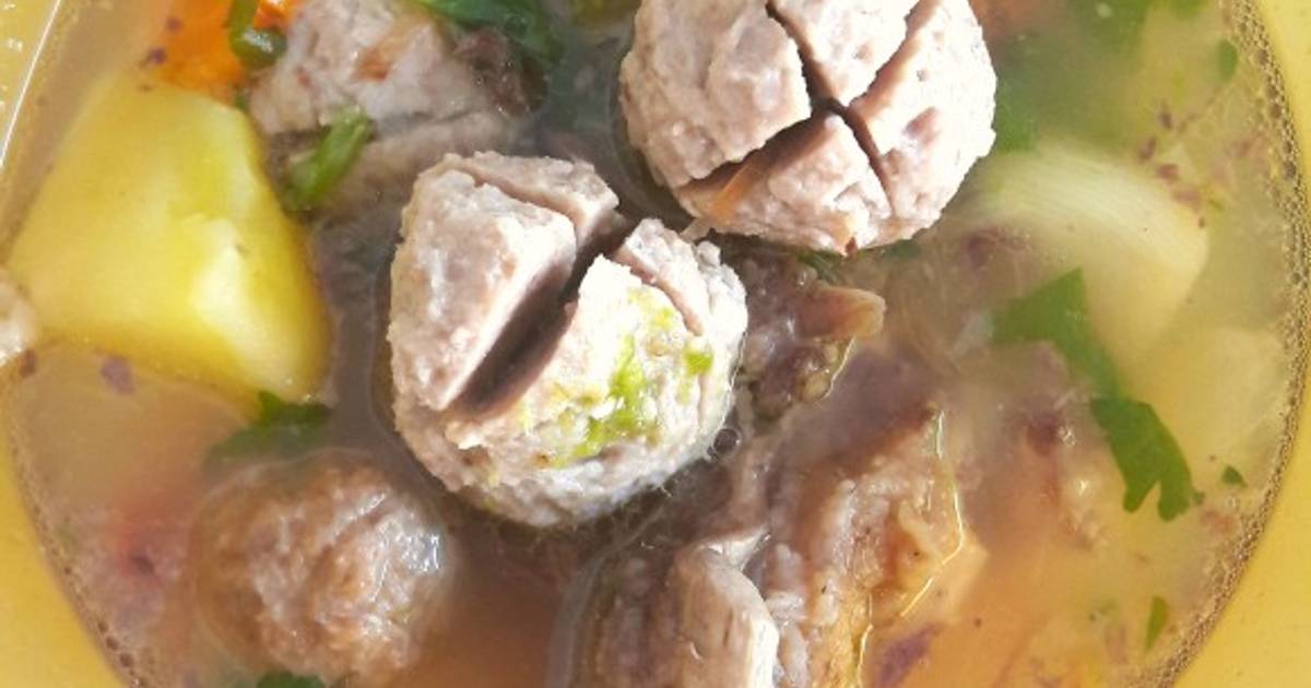 11.653 resep bakso halus daging enak dan mudah - Cookpad