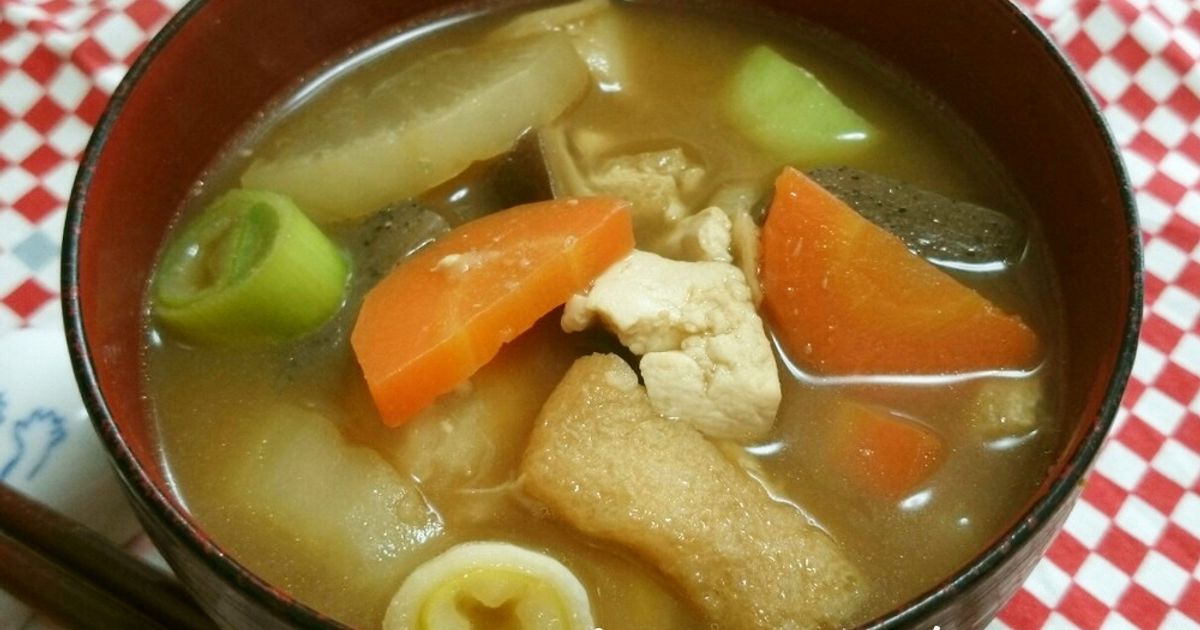 Miso Based Kenchinjiru (Vegetable Soup) Recipe By あんず亭