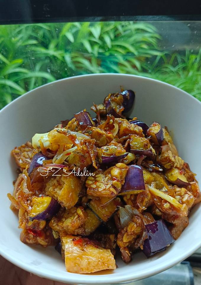 Resipi Terung,Tauhu,Tempe dan Ikan Bilis Goreng Berlada oleh FZ Adzlin ...