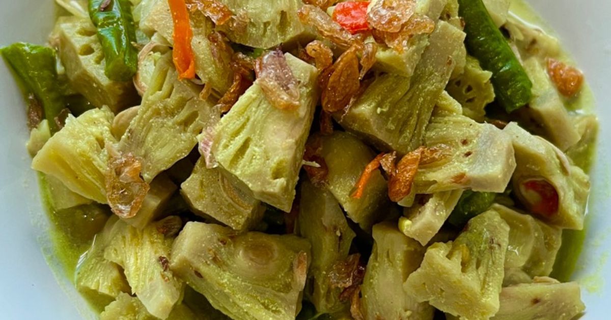 Resep sayur kacang panjang kluwih rumahan enak dan mudah - Cookpad