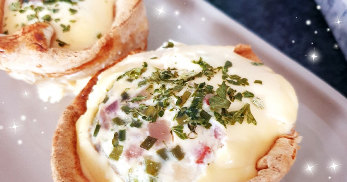 Mini Quiche Lorraine Wraps Or Large Quiche Lorraine Recipe by Stef Fanny