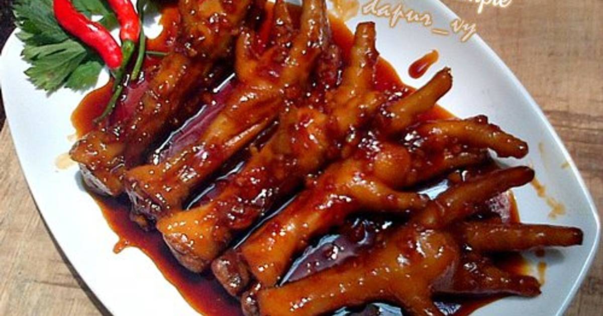 Resep Ceker Ayam Saus Simple Oleh Dapurvy Cookpad