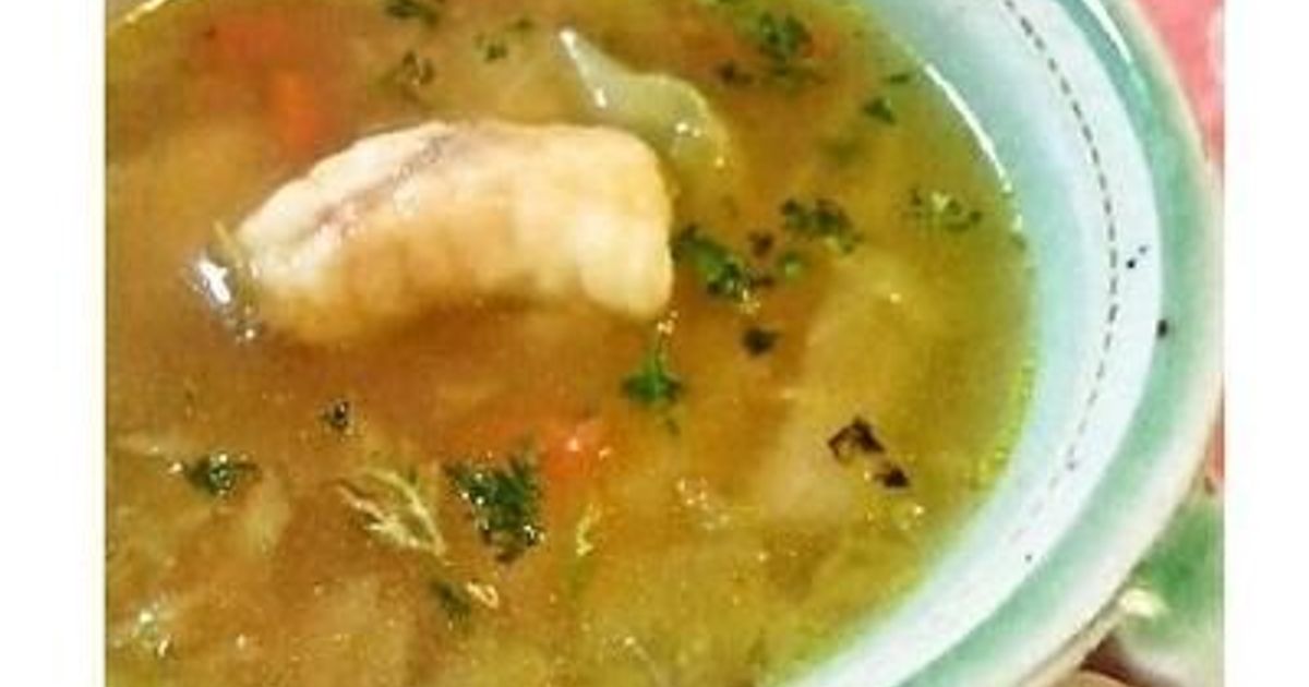 Stargazer (Monkfish) And Vegetable Soup Recipe By Fushicche