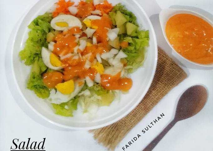 Resep Salad Sayuran Segar Saus Mayo Pedas oleh farida Sulthan 🇮🇩 (IG ...