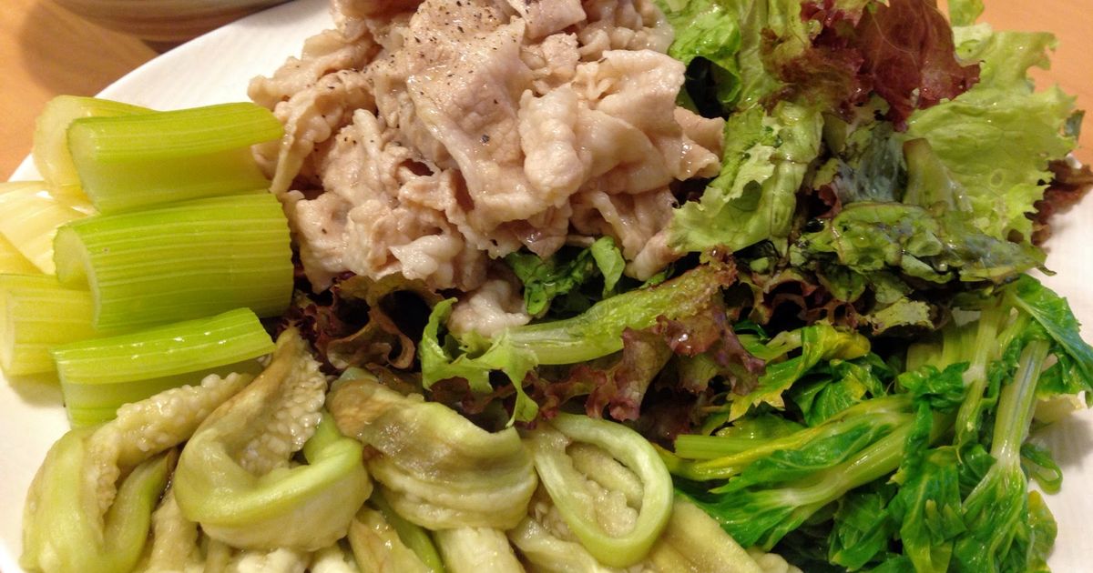 Cold Pork Shabu Shabu Recipe By Rie